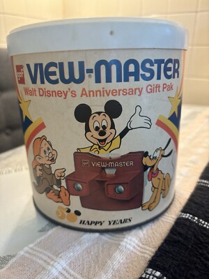Vintage View Master Walt Disney Anniversary Gift Set 50 Years Complete ...