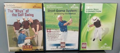 Lot 3 New Golf DVDS Rick McCord PAR Formula Golf Swing Hands/Body Short ...