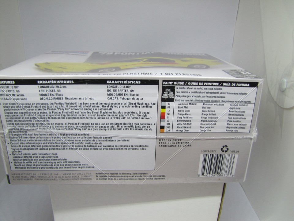 1979 79 PONTIAC FIREBIRD STREET MACHINE MONOGRAM MODEL KIT 1/25 SCALE ...