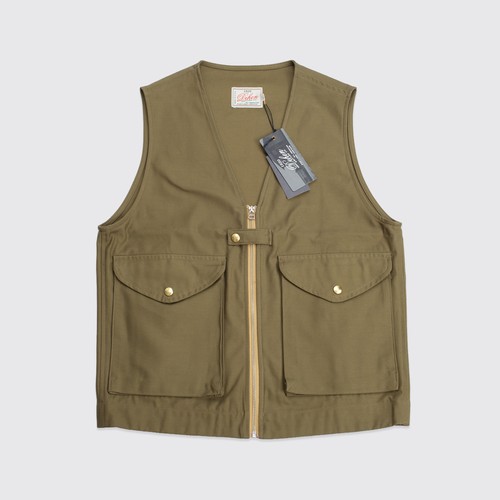 Dehen 1920 Jacket Cargo Vest Olive Green Cotton Japanese Military ...