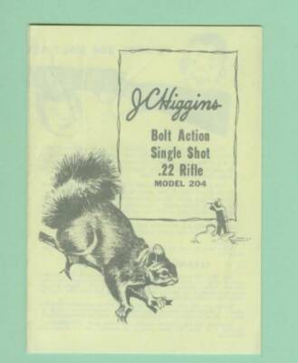 J.C. Higgins Model 204 Owners Manual Reproduction | eBay