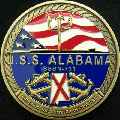USS Alabama SSBN 731 Navy Challenge Coin | eBay