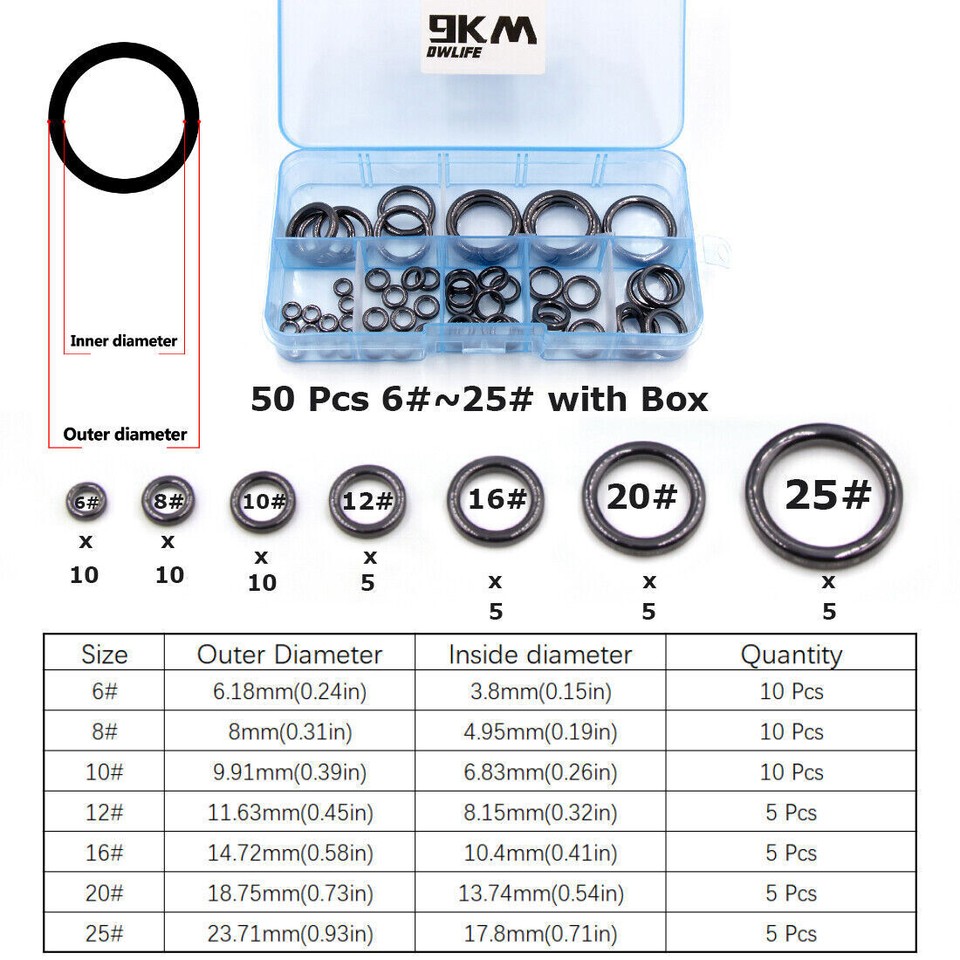 9KM Fishing Rod Ceramic Guide Ring Fishing Rod Repair Kit Rod Building ...