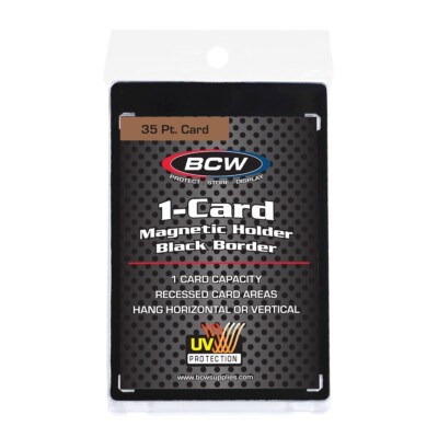 (20) BCW BLACK 35pt Magnetic Card Holders One Touch 35 pt 35 Point - Full Box | eBay