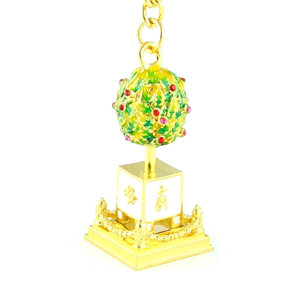 Feng Shui Bejeweled Wealth Granting Tree Amulet Keychain | eBay