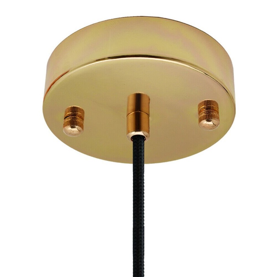 10cm x 2.5cm Colour Ceiling Roses Easy Fit Light Weight Metal Ceiling ...