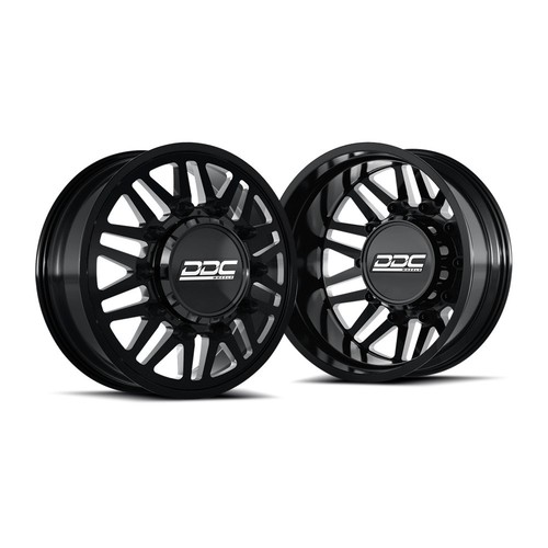 20x8.25 DDC Aftermath Black 05-UP FORD 19-UP DODGE DUALLY Wheels 8x200 ...