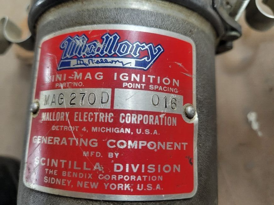 Mopar 392 / 354 Hemi Mallory Mini-Mag 270 D Magneto with cap & rotor | eBay