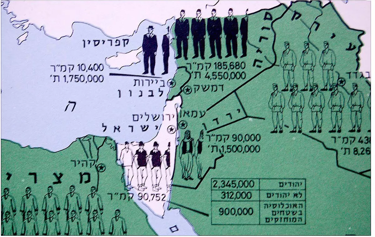 Judaism Middle East Map