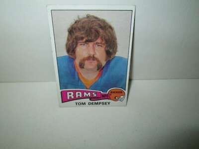 TOM DEMPSEY 1975 FOOTBALL CARD Topps #163 LOS ANGELES RAMS Saints ...