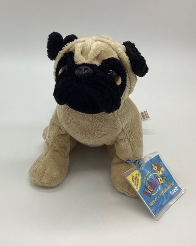 New GANZ Webkinz Plush Toy PUG Puppy Dog HM105 Sealed Tag Unused Code ...