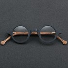 Japanese Small Round Eyeglass Frames Wood Acetate 42 mm Glasses Brand ...