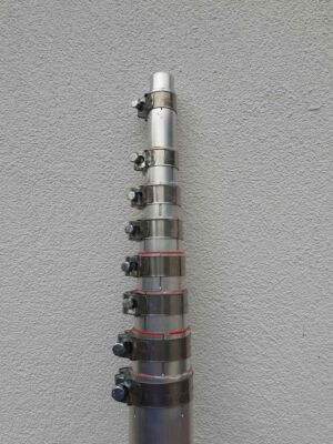 Ham radio 12m antenna telescopic mast portable hexbeam or cobweb dipole ...