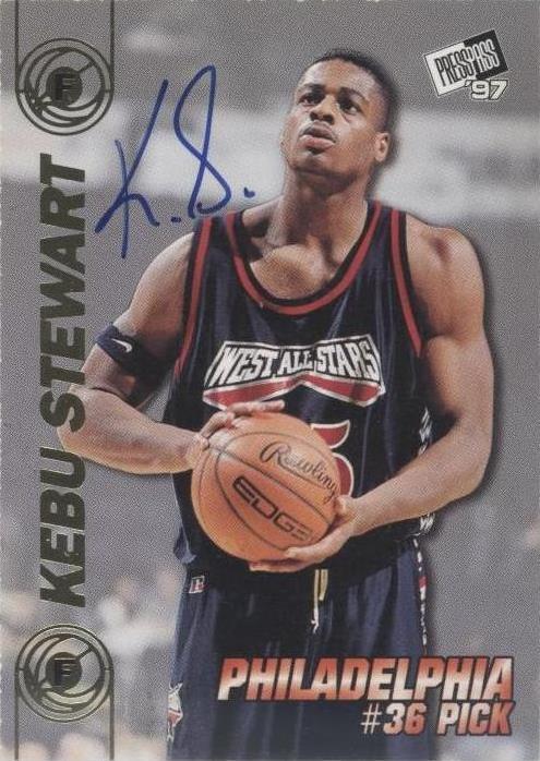 1997 Press Pass Double Threat - Autographs Kebu Stewart (AU, RC) for ...