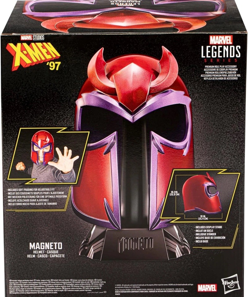 Hasbro Marvel Legends Series X-Men '97 Magneto Premium Cosplay Helmet ...