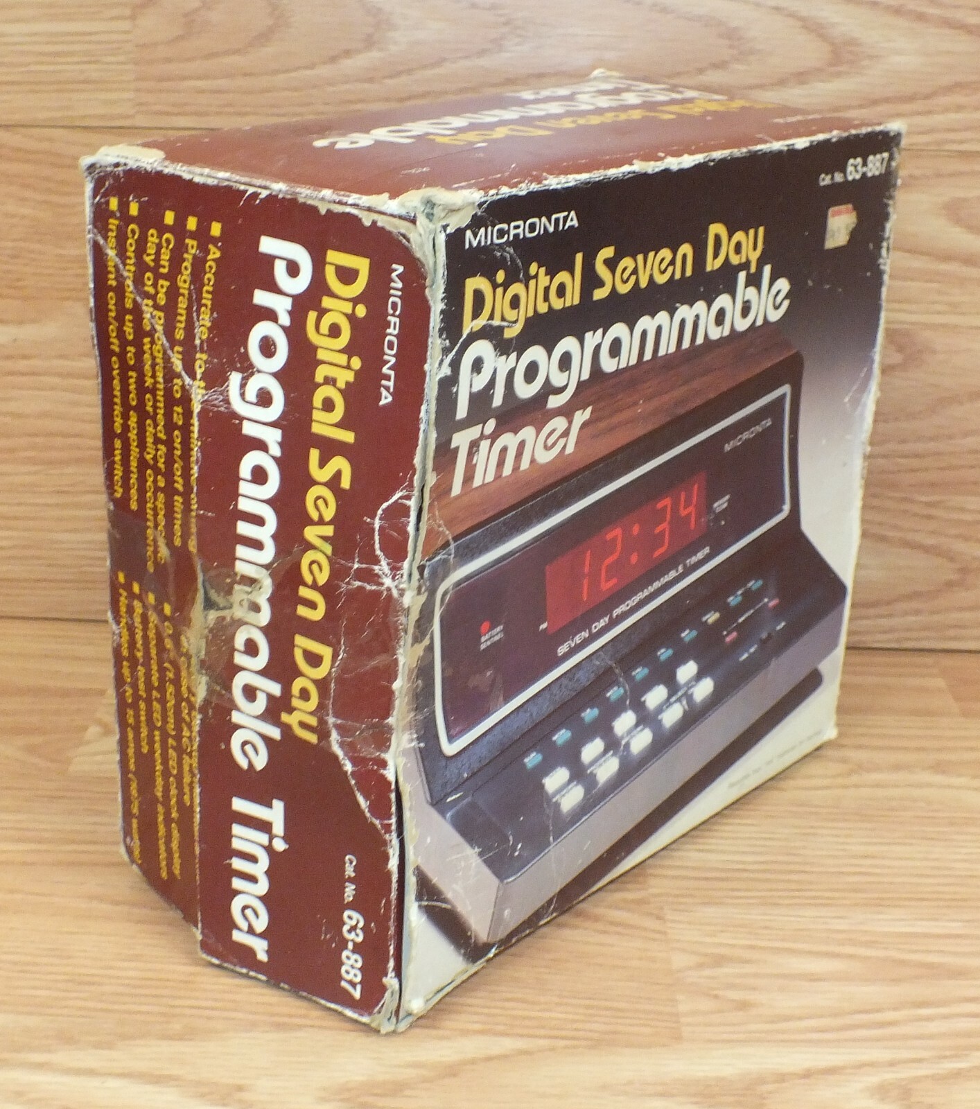 Vintage Micronta (63-887) Digital Seven Day Programmable Timer in Box ...