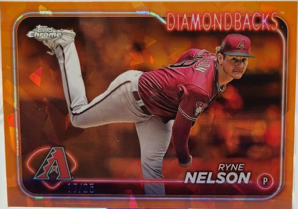 2024 Topps Chrome Sapphire Edition - Ryne Nelson #334 Orange /25 for ...