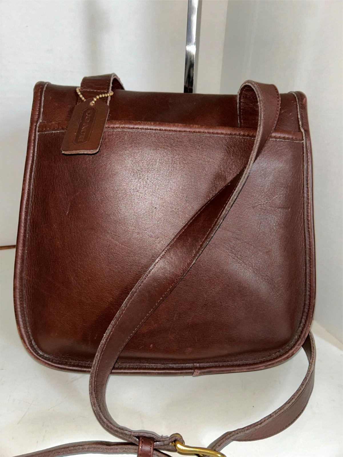 Vintage Coach Large Sidepack 9979 Mahogany Dark Brown Made In USA 1995 ...