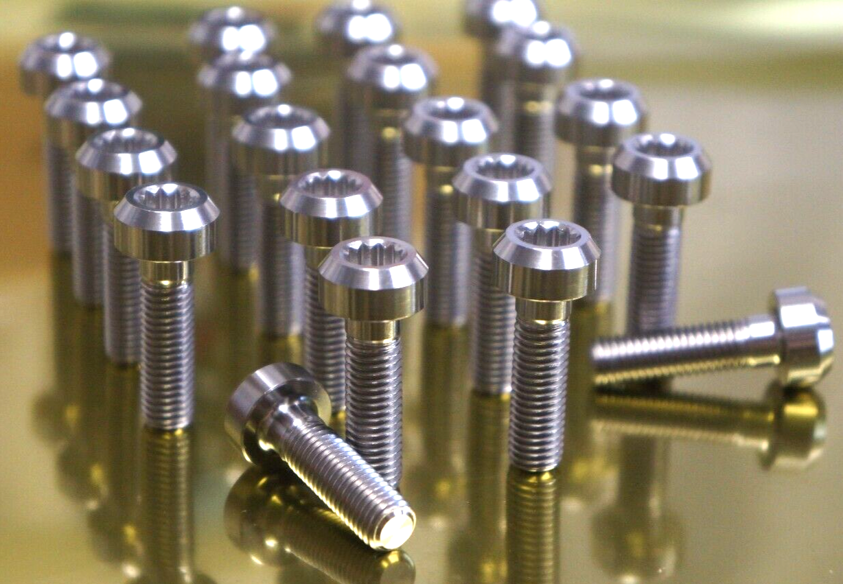 ZAKGEAR Polished Quality Titanium Split Rim BBS Wheel Bolts M7x24mm ...