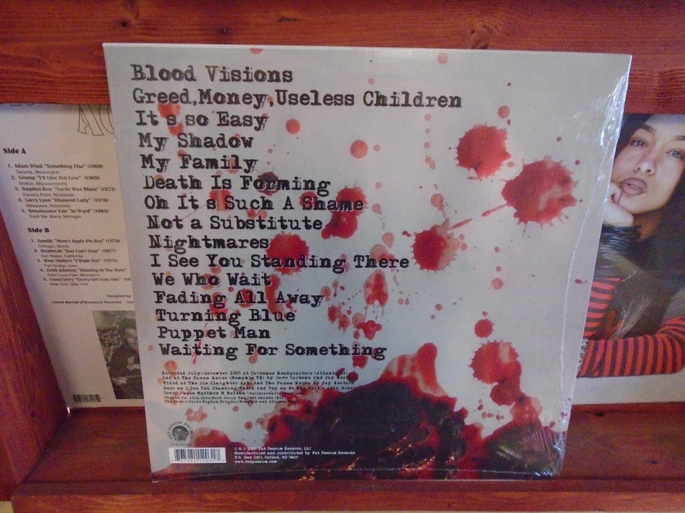 Jay Reatard Blood Visions LP NEW vinyl [debut Album Punk Rock ...