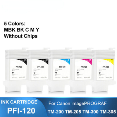 PFI-120 Ink Cartridge For Canon TM-200 TM-205 TM-300 TM-305 Printer ...