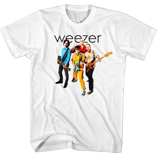 Weezer T-Shirt Official Group Band Alternative Music New Mens White ...