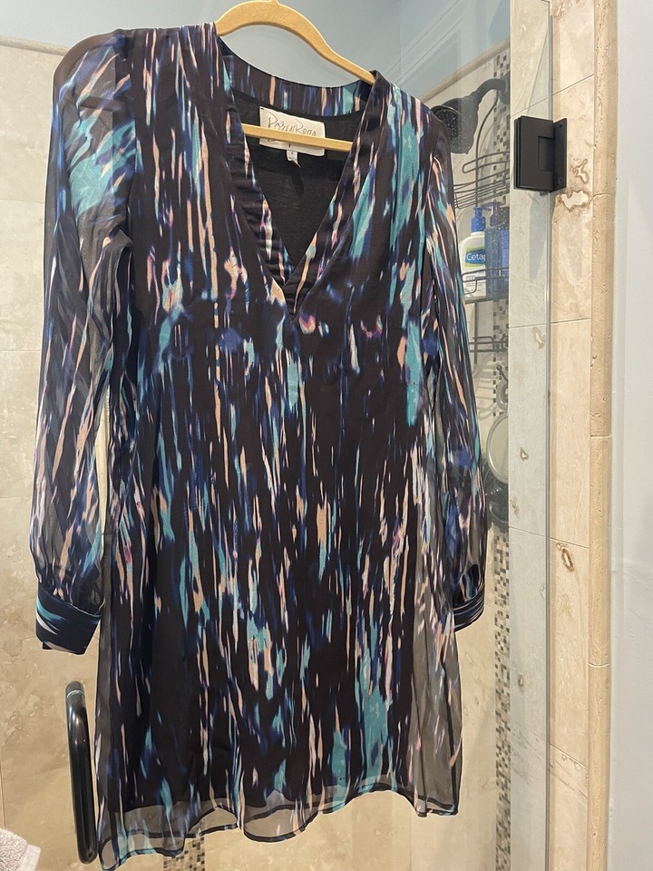 Rory Beca Electric Exotic Purple SILK Loose Bohemian Summer Blousy ...