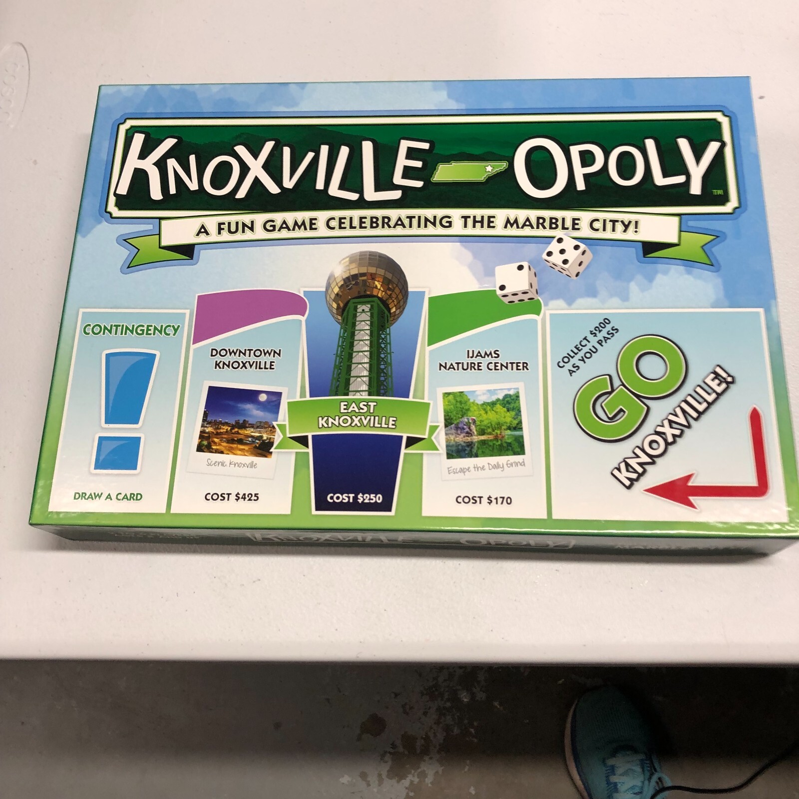 Late for the Sky Board Game Knoxville-Opoly Box new Type of Monopoly | eBay