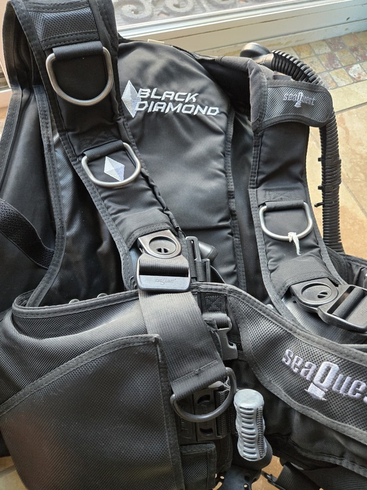 Seaquest Black Diamond BCD XL SCUBA Inflation Dive Vest | eBay
