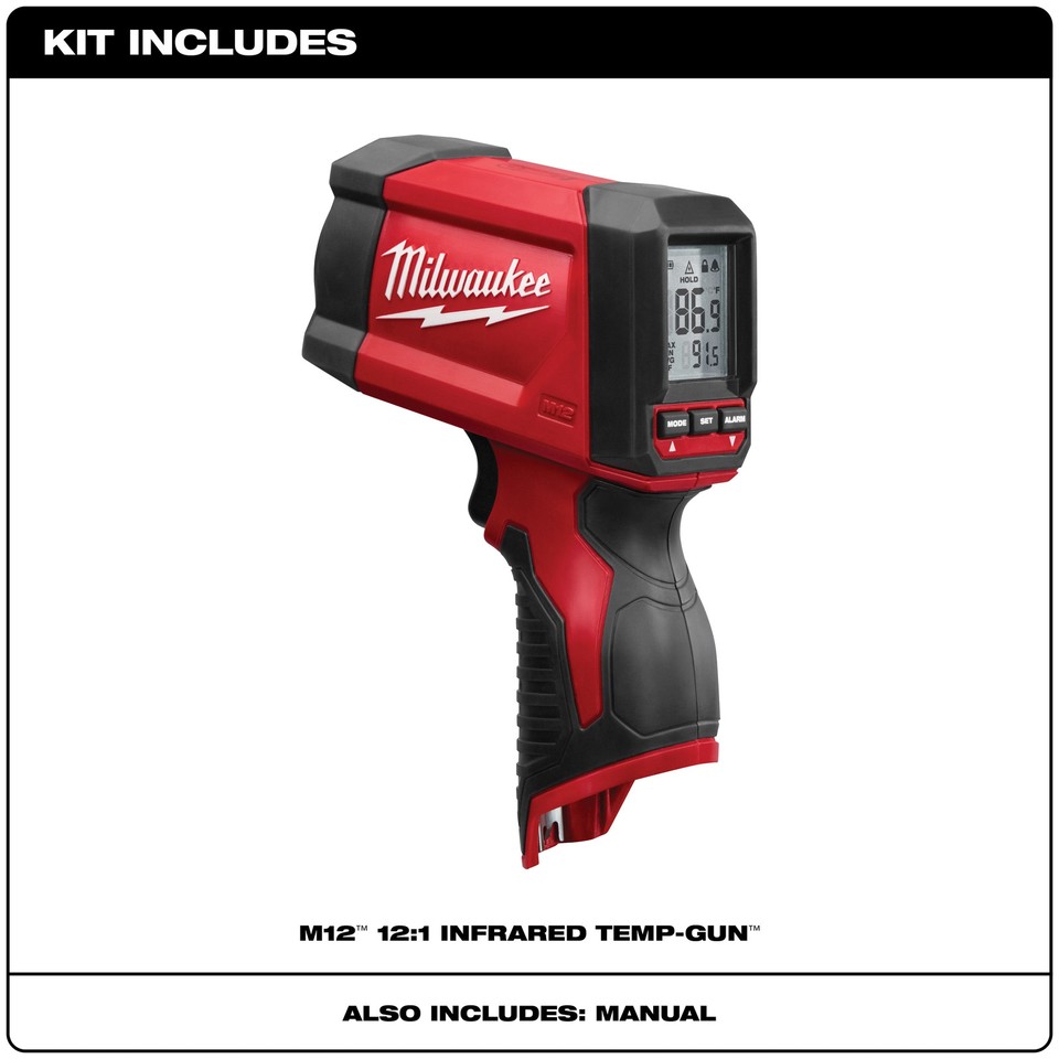 Milwaukee 2278-20 M12 12:1 Infrared Temp-Gun 45242345472| eBay