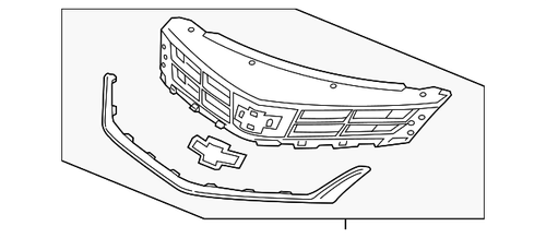 Genuine GM Front Upper Grille 84189624 | eBay