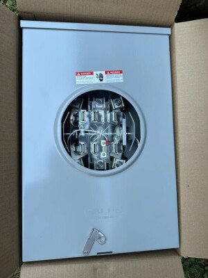 TALON 200 AMP, 3-Phase 7-Jaw Ringless Bypass Meter Socket Can 40407-025 ...