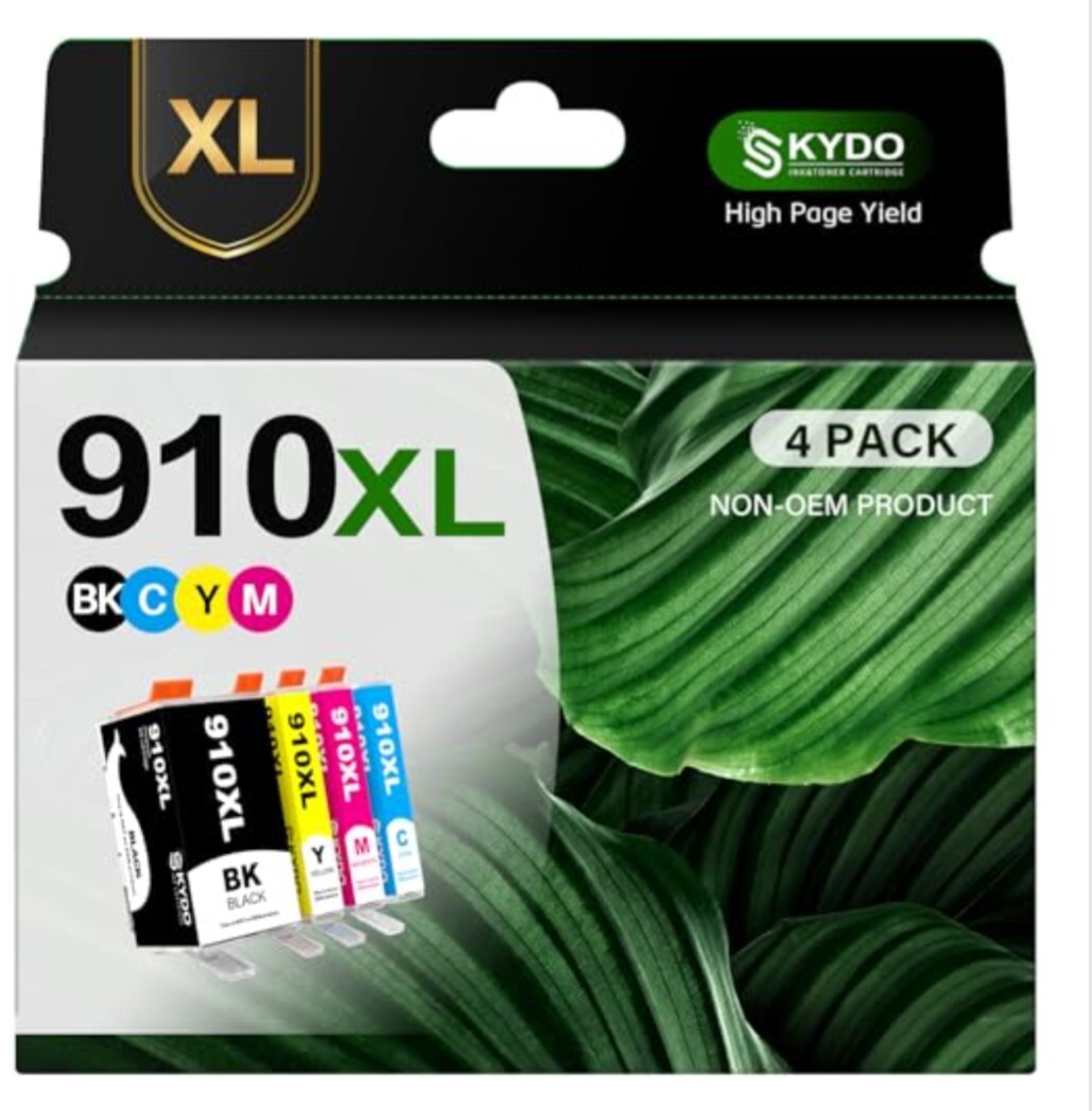 4PK 910XL Printer Ink for HP OfficeJet Pro 8010 8020 8022 8025 8028 ...