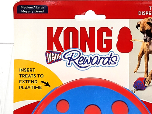 KONG Wally Rewards Ball LARGE Treat Dispenser Slow Feeder Dog Puzzle ...