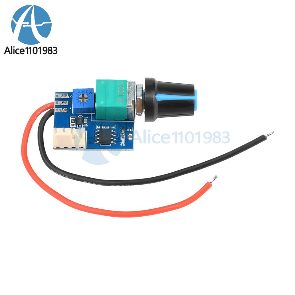 12V Single Fan Speed Controller 25KHZ PWM Speed Controller +Rotary ...