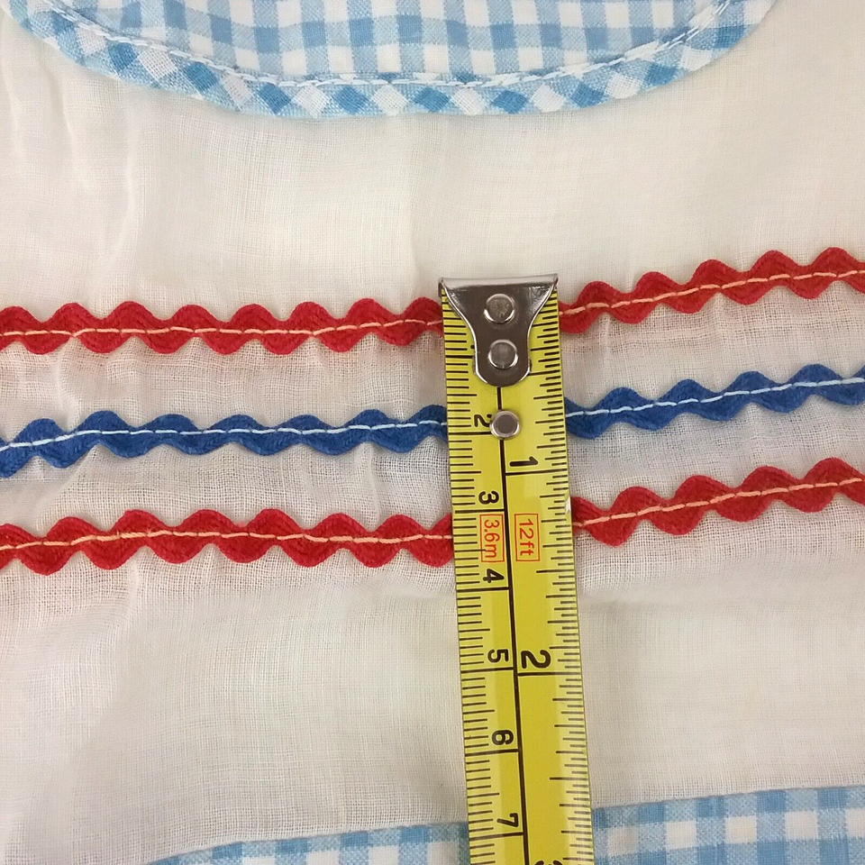 Half Apron Blue and Red Plaid Sheer Large Pocket Lot of 2 Styles ...