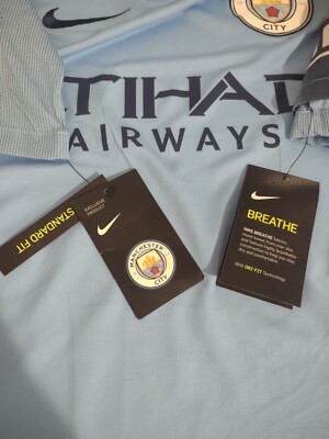 NWT Manchester City 18/19 Home Nike Jersey Size Men's Small NWT Manchester City 18/19 Home Nike Jersey Size Men's Small