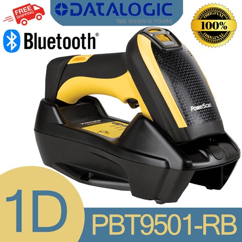 Datalogic PowerScan PBT9501-RB Yellow/Black Bluetooth 3.0 w/ Cradle ...