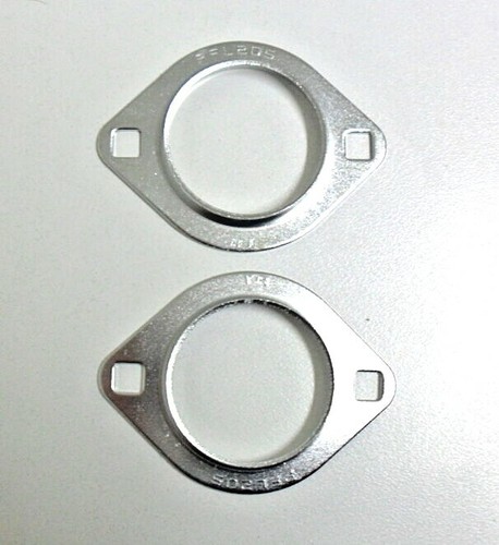 BEARING HOUSING - PRESSED METAL PLATES - 2 BOLT - PAIR - PFL205 | eBay