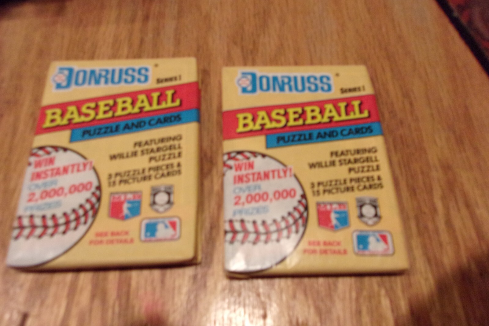 1991 Donruss Series 1 Baseball Card Packs 2 Total Factory Sealed | Ebay