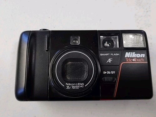 Vintage NIKON-Tele Touch AF 35mm Point & Shoot Film Camera (Untested ...