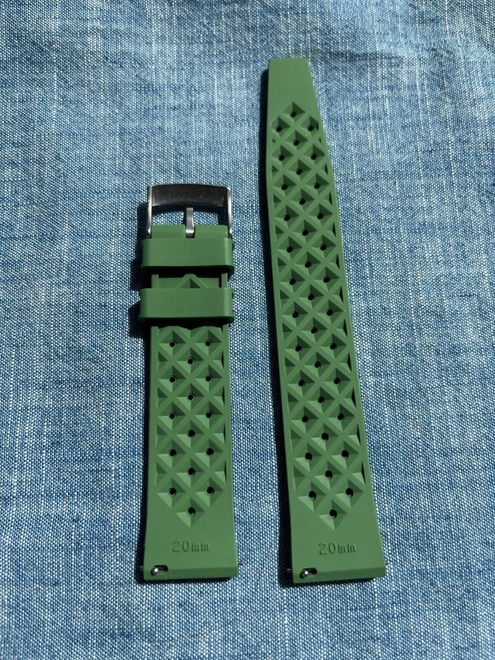 Vulcanized Rubber Tropical Watch Strap | eBay