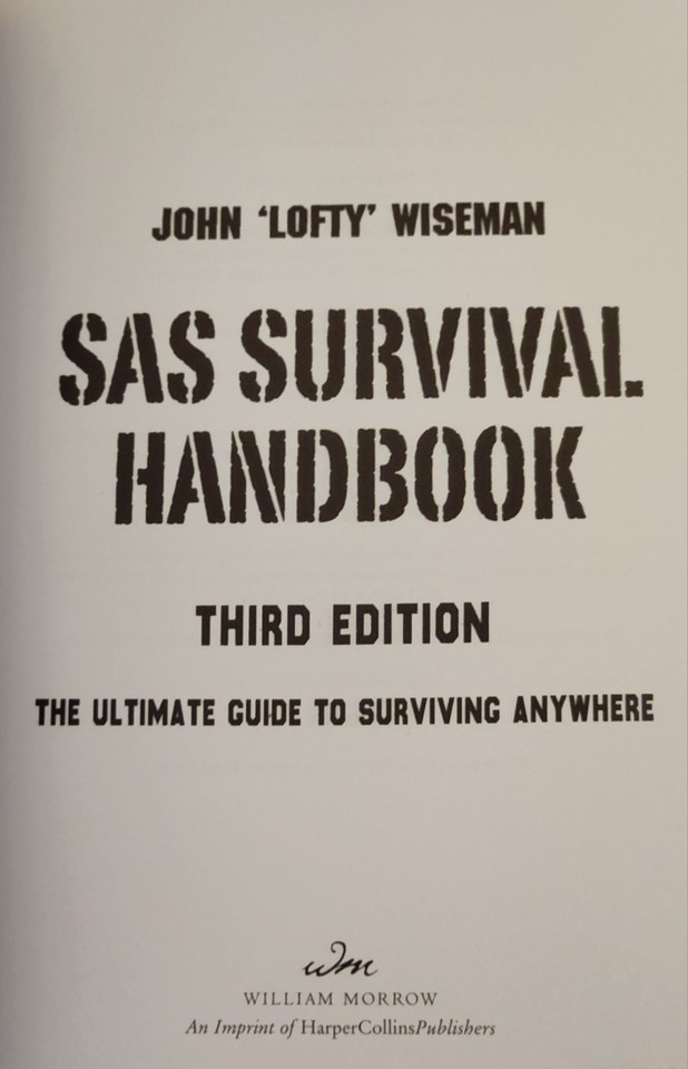 SAS Survival Handbook by John 'Lofty' Wiseman | eBay