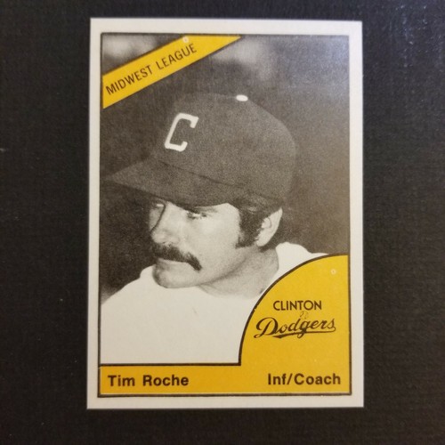 1977 TCMA Clinton Dodgers TIMOTHY Tim ROCHE Sacramento CALIFORNIA Coach ...