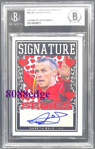 2022 LEAF SIGNATURE SERIES AUTO: GARETH BALE #1/1 NSCC EXCLUSIVE ...
