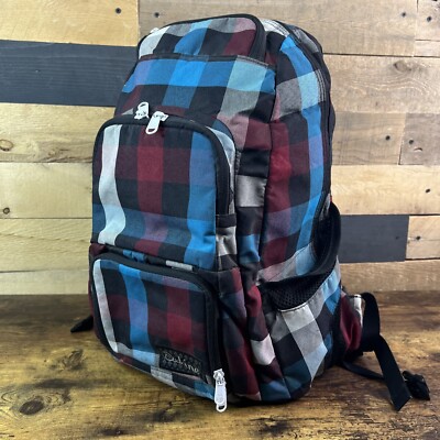 Dakine Backpack Mens Checkered Plaid Floral Inside Hiking Backpack | eBay