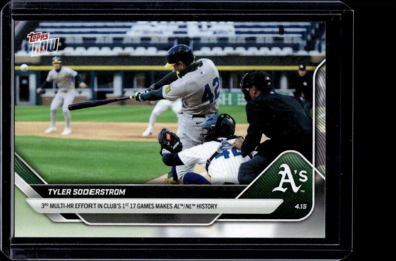 Tyler Soderstrom 2025 Topps Now #72 Black Foil /10 Price Guide - Sports ...