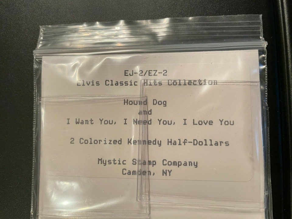 Elvis Movie Coin Collection Half Dollars Love Me Tender & Loving You ...