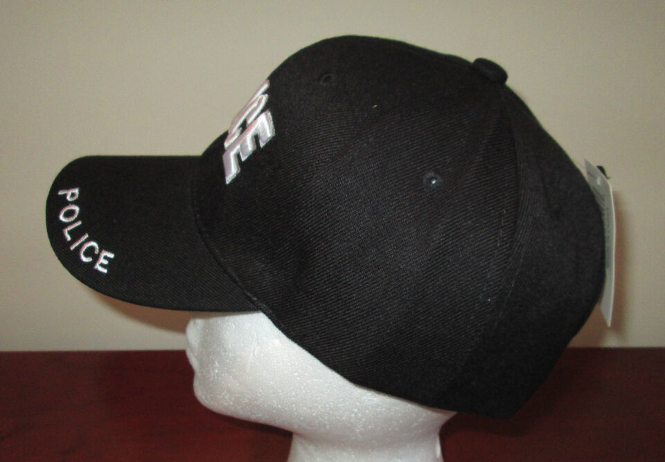 NEW Black Police Adjustable Hat Law Enforcement | eBay
