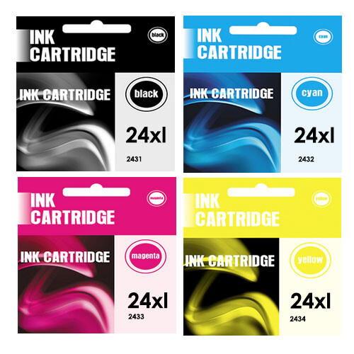 24XL Multipack 4 Ink Cartridge BCMY Set For EPSON XP-55 Non OEM ...